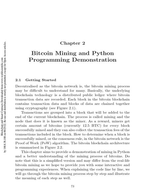 Bitcoin Mining And Python Programming Demonstration 21 Getting