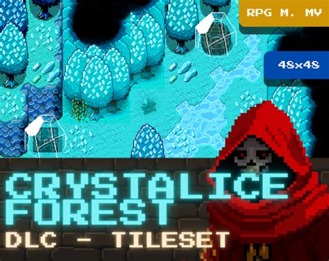 Crystalice Forest X Tileset RPGMaker MV MZ By Booom