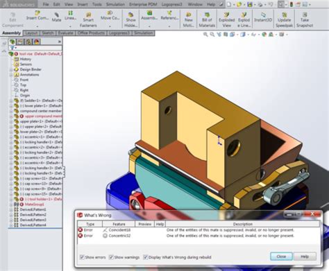 SolidWorks Replace Components Without Mate Errors Solidworker