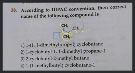 According To Iupac Convention Then Correct Name Of The Following Compoun