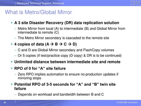 ppt global copy metro mirror global mirror and metro global mirror
