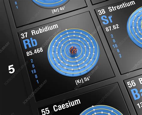 Rubidium Atomic Structure Stock Image C0456378 Science Photo