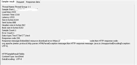 Jmeter Error Unsupportedencodingexception Utf 8 Stack Overflow