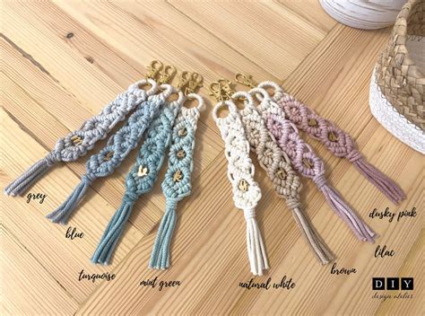 Diy Macrame Keychain Tutorial Do It Yourself