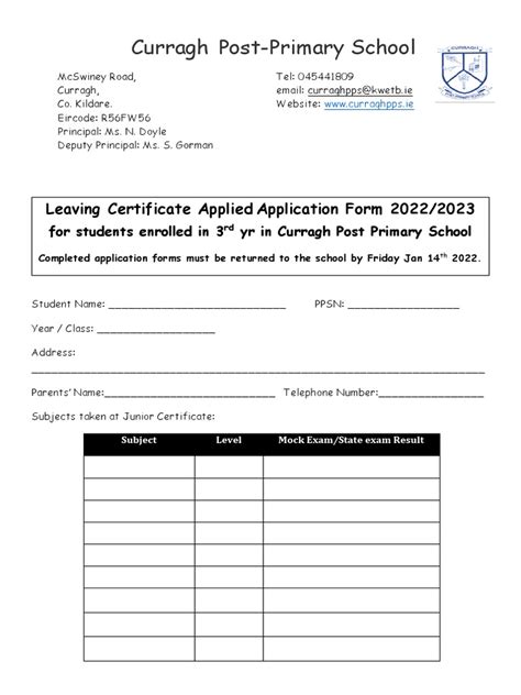 Lca Application Form 22 Pdf