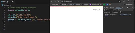 blank web page using streamlit streamlit