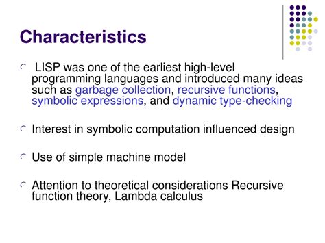 Ppt Lisp Powerpoint Presentation Free Download Id9663358