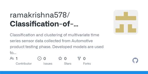 github ramakrishna578 classification of multivariate time series mts