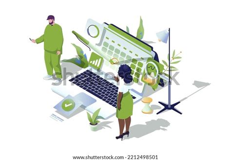 Planning Web Concept 3d Isometric Design Stock Vector Royalty Free 2212498501 Shutterstock