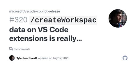 CreateWorkspace Data On VS Code Extensions Is Really Dated Issue