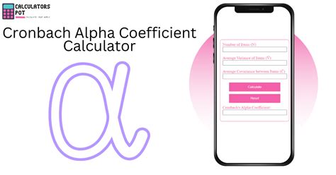 Cronbach Alpha Coefficient Calculator Calculatorspot