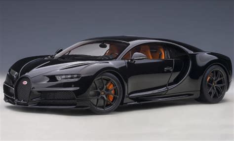 Modellino In Miniatura Bugatti Chiron Autoart Sport Nero Modellini Automobile It