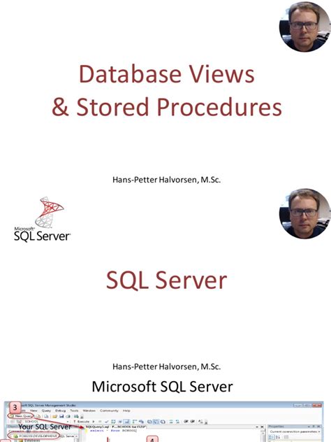 Database Views And Stored Procedures Video Pdf Relational Database