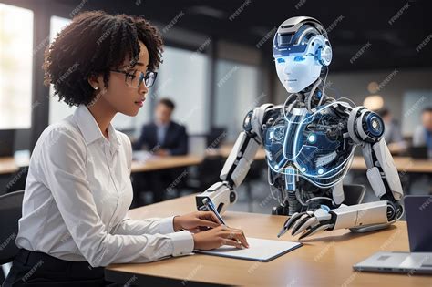 Premium Ai Image Robo Advisor Chatbot Robotic Concept Robot Finger