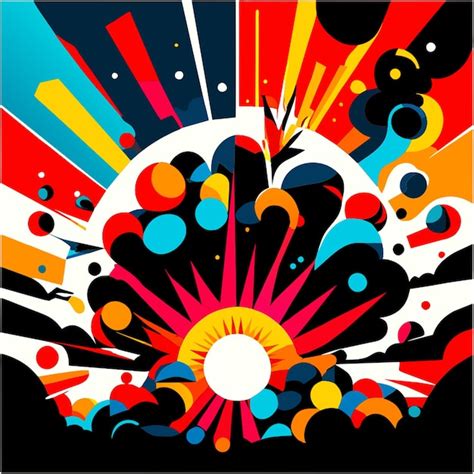 Explosion Smoke Vector Illustration Premium Ai Generated Vector