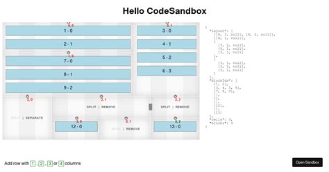 grid layout codesandbox