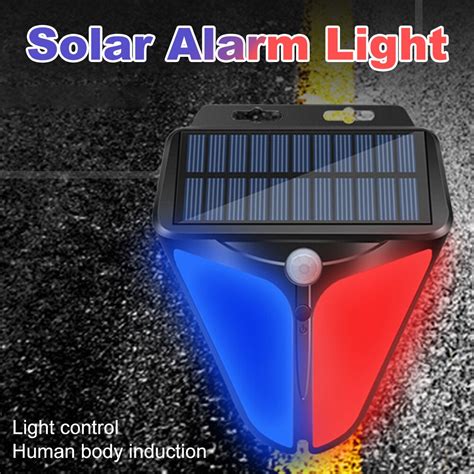 Alarm Light Wireless Solar Powered Led Strobe Moti Grandado