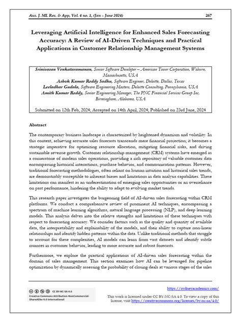 Leveragingartificialintelligenceforenhancedsalesforecasting