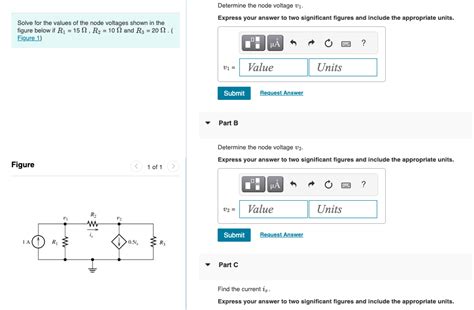 Solved Determine The Node Voltage V Express Your Answer To Chegg