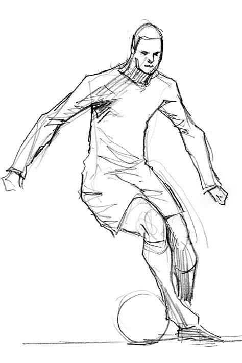 サッカー、バスケスポーツの動きを描く時に意識すること アニメーターズ・スケッチ 筋肉キャラクター編 第4回 Pictures
