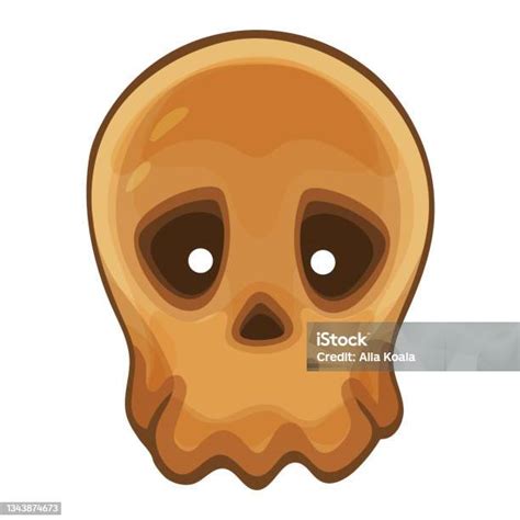 인간의 두개골 머리 뼈 기호 낮은 턱없이 할로윈 두개골 골격 으스스한 괴물 브레인 케이스 눈을 가진 골격 유령 얼굴 죽은 휴일 위험 또는 신비한 고딕 양식의 상징의 날 만화