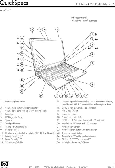 Hp Elitebook P Users Manual Notebook PC