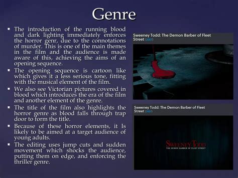 Opening Sequence Analysis Sweeney Todd Ppt