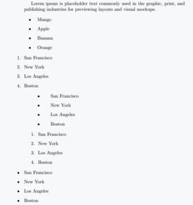 How To Change Indentation Of List Itemize Enumerate In LaTeX