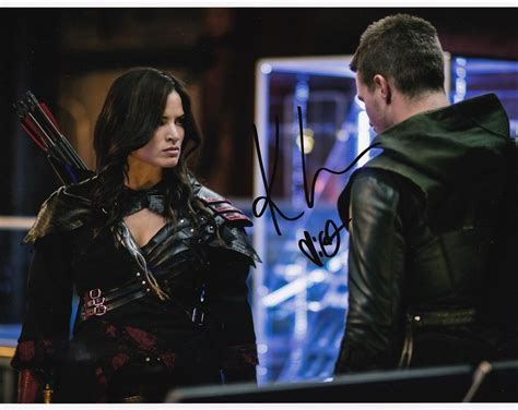 At Auction Sale Arrow Katrina Law Hand Signed 10x8 Photo This