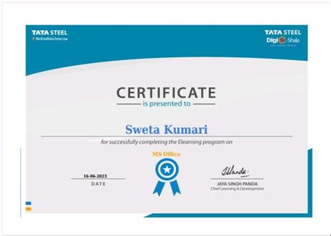 Sweta Kumari On Linkedin Successfully Completed Microsoft Office