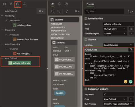 Oracle Apex Validation Without Submit Using Javascript And Ajax Callback • Vinishdev