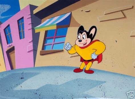 Mighty Mouse Art Original Ralph Bakshi Animation Cels 17480194