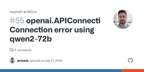 Openaiapiconnectionerror Connection Error Using Qwen2 72b · Issue 55