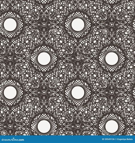 Vector Seamless Pattern Of Curved Lines Stock Vector Illustration Of Point Contemporary