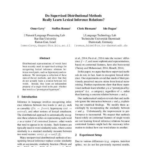 Do Supervised Distributional Methods Really Learn Lexical Inference