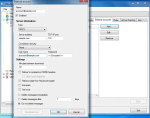 H Mail Server Basic Setup With Microsoft Outlook ABLE Home Office