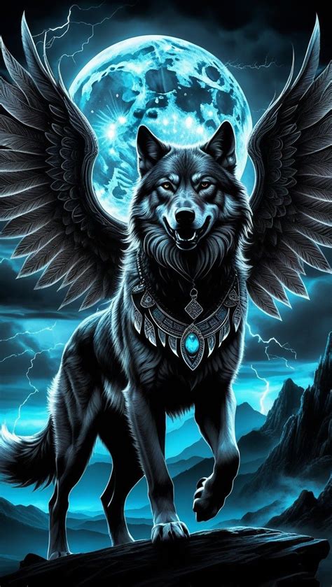 Pin By Faith Clark On Amazing Animals With Wings Wolf Spirit Animal