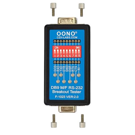 Oono Rs232 Breakout Tester Led Monitor Db9 Male To Female Breakout