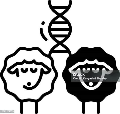 양 Dna 글리프 및 선 벡터 그림 0명에 대한 스톡 벡터 아트 및 기타 이미지 0명 Dna 과학 Istock