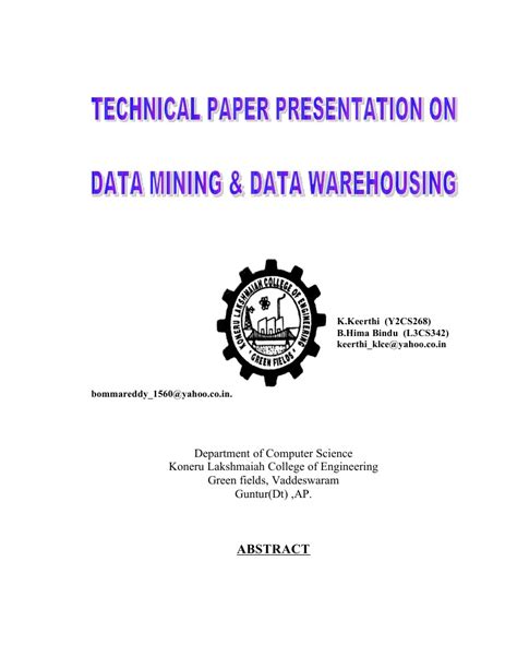 An Analysis Of Data Mining And Data Warehousing Techniques For Effective Knowledge Discovery