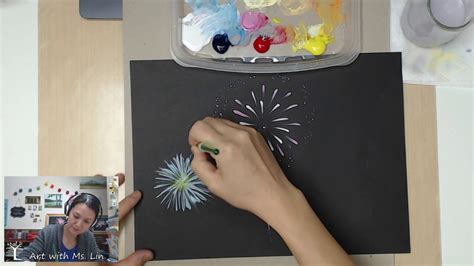How To Draw Fireworks On Paper