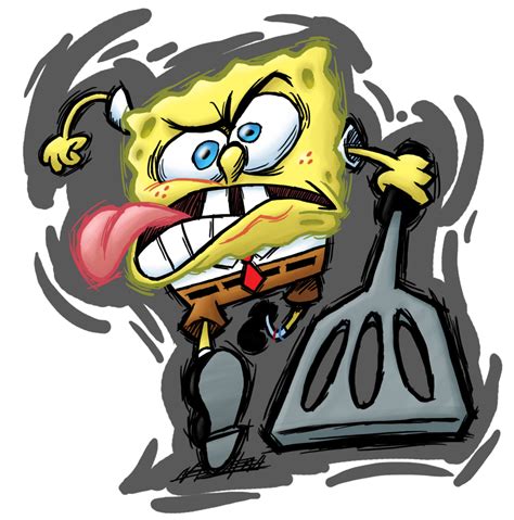 Old Splatdown Bio Spongebob Squarepants By Raccoonfoot On
