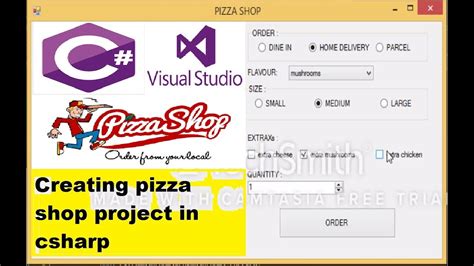 Creating Pizza Shop Project In Csharp For Beginners Fully Explained Youtube