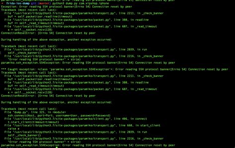 Exception Error Reading Ssh Protocol Banner Errno 54 Connection Reset By Peer · Issue 92