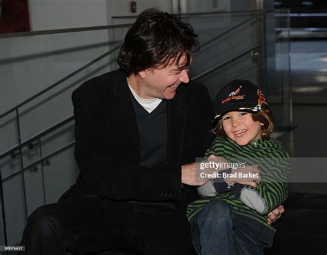 Actor Timothy Hutton And Son Milo Hutton Attend A Question And Answer