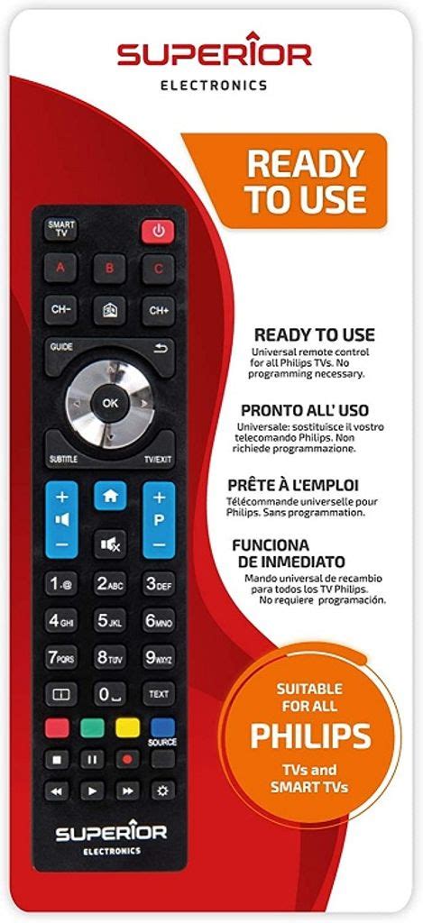 Universal Remote Control Philips Spares Se