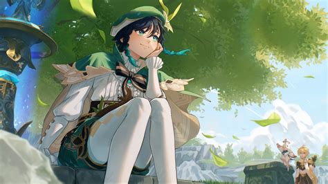 Meofthoois Aether Genshin Impact Paimon Genshin Impact Venti