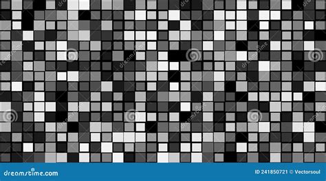 Random Mosaic Square Tiles Seamless Repeatable Cubism Pattern Texture