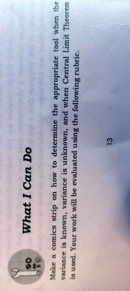 Solved Make A Comic Strip On How To Determine The Appropriate Tool When The Variance Is Known