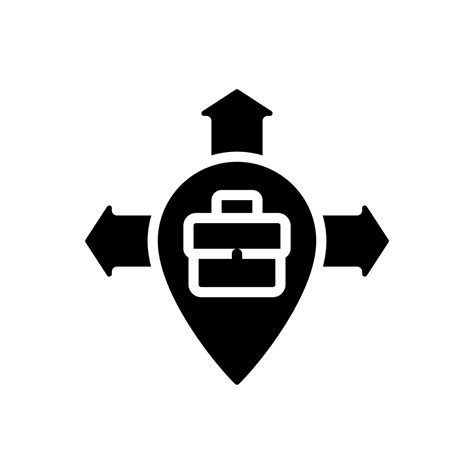Business Expansion Black Glyph Icon Company Growth Strategy Expanding